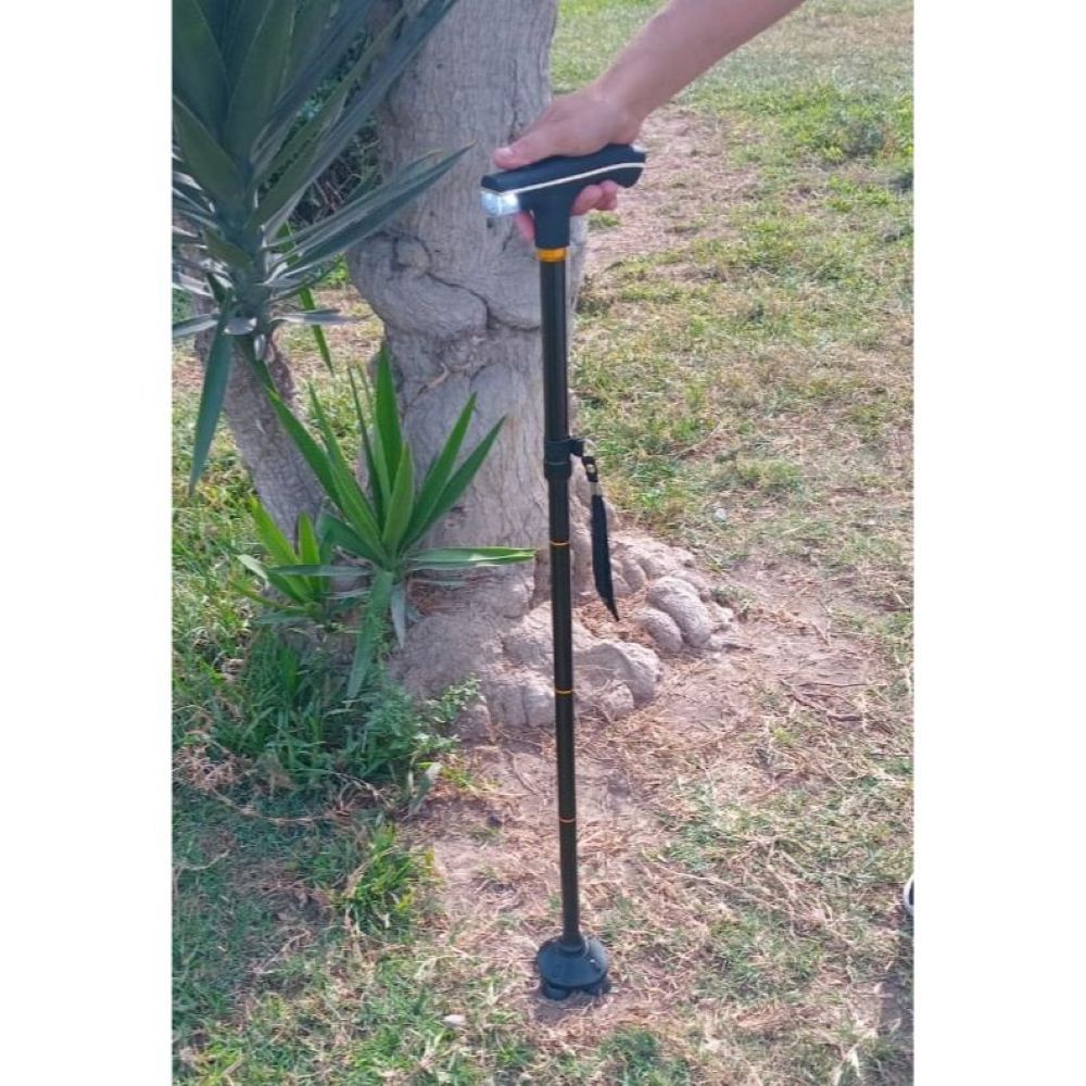 Bastón plegable Luz Led y Apoyo Antideslizante| Promart - Promart