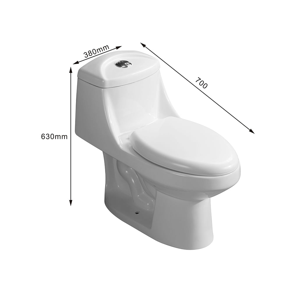 COMBO Orange: Inodoro One Piece Índigo Blanco + Lavatorio Standard ...