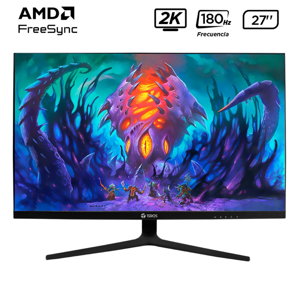 Monitor plano gaming TEROS TE-2769G, 27" QHD IPS flat, 180 Hz, 1ms ...