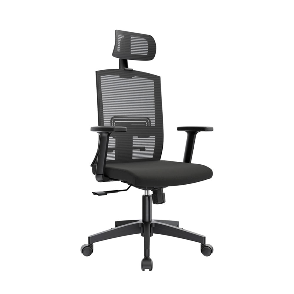 Silla Ergonómica Reclinable Monk Be Presidente Negro Ofideas - Promart
