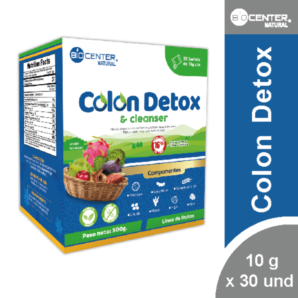 Colon Detox Cleanser x caja 10 g x 30 und - Biocenter Natural | Promart ...