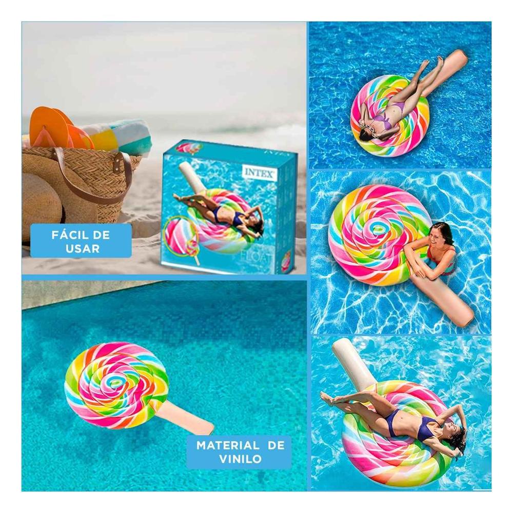 Colchoneta Grande Colorida Paleta Caramelo 208 x 135 cm para Piscina ...