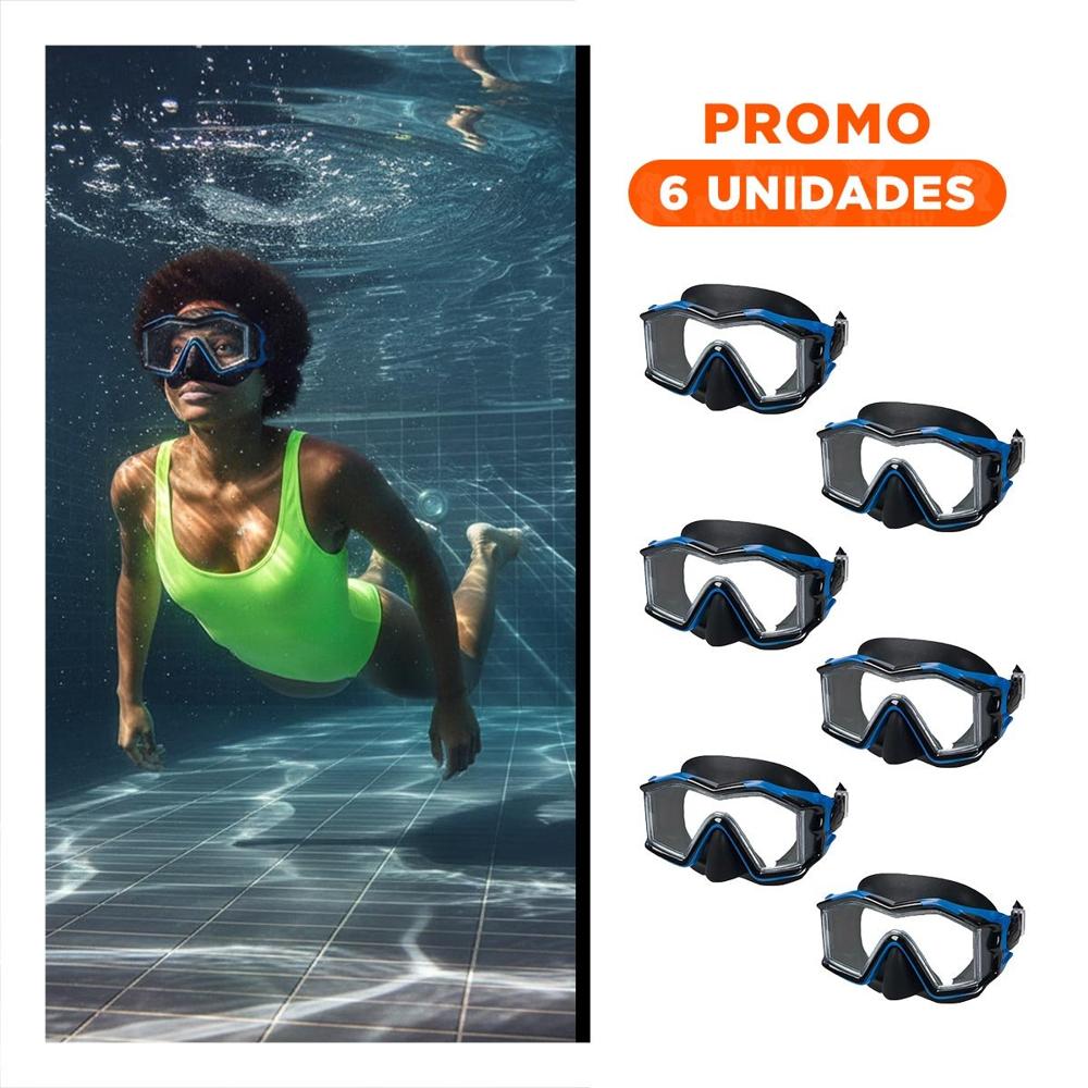 Pack6 Gafas Natacion Azul con Marco Comodo y Vision Nitida | Promart.pe ...