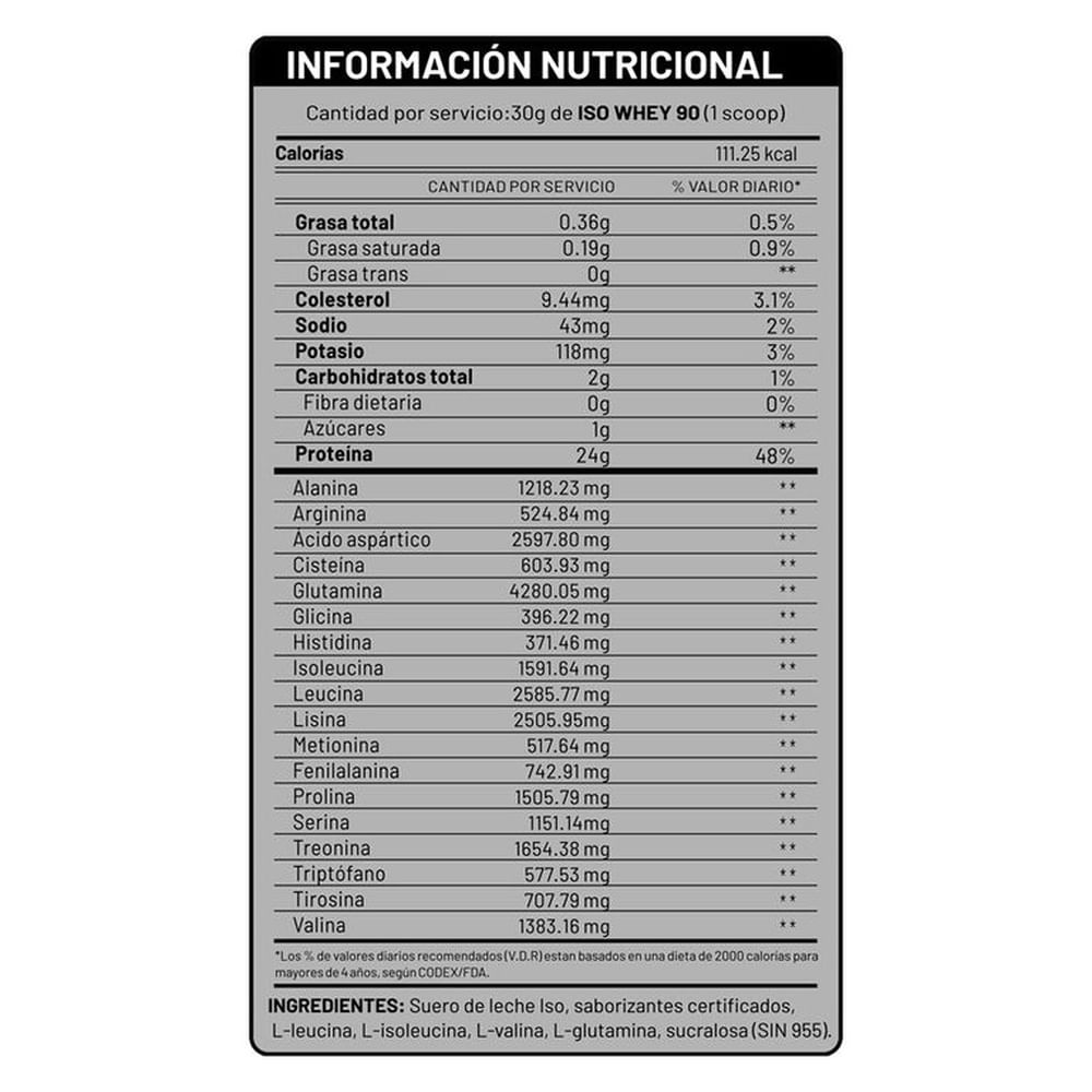ISO WHEY 90 1.100gr - UN PROTEÍNA ISOLATADA CHOCOLATE - Promart