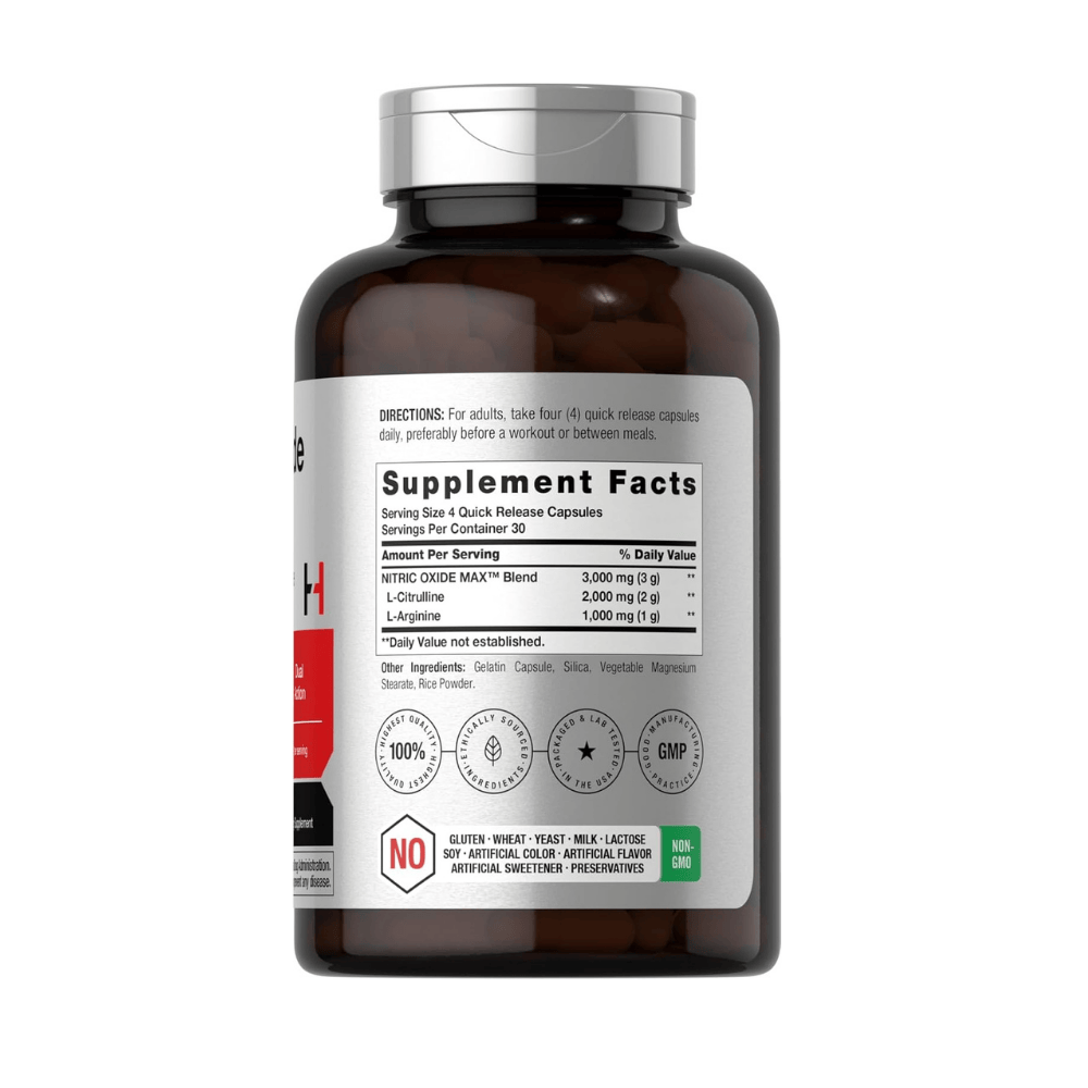 Horbaach Oxido nitrico 3000 mg Preentrenamiento con L arginina y L ...