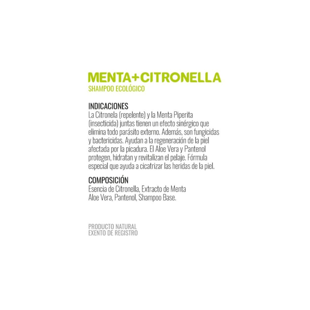 SHAMPOO Menta - Citronella 500ml - Promart