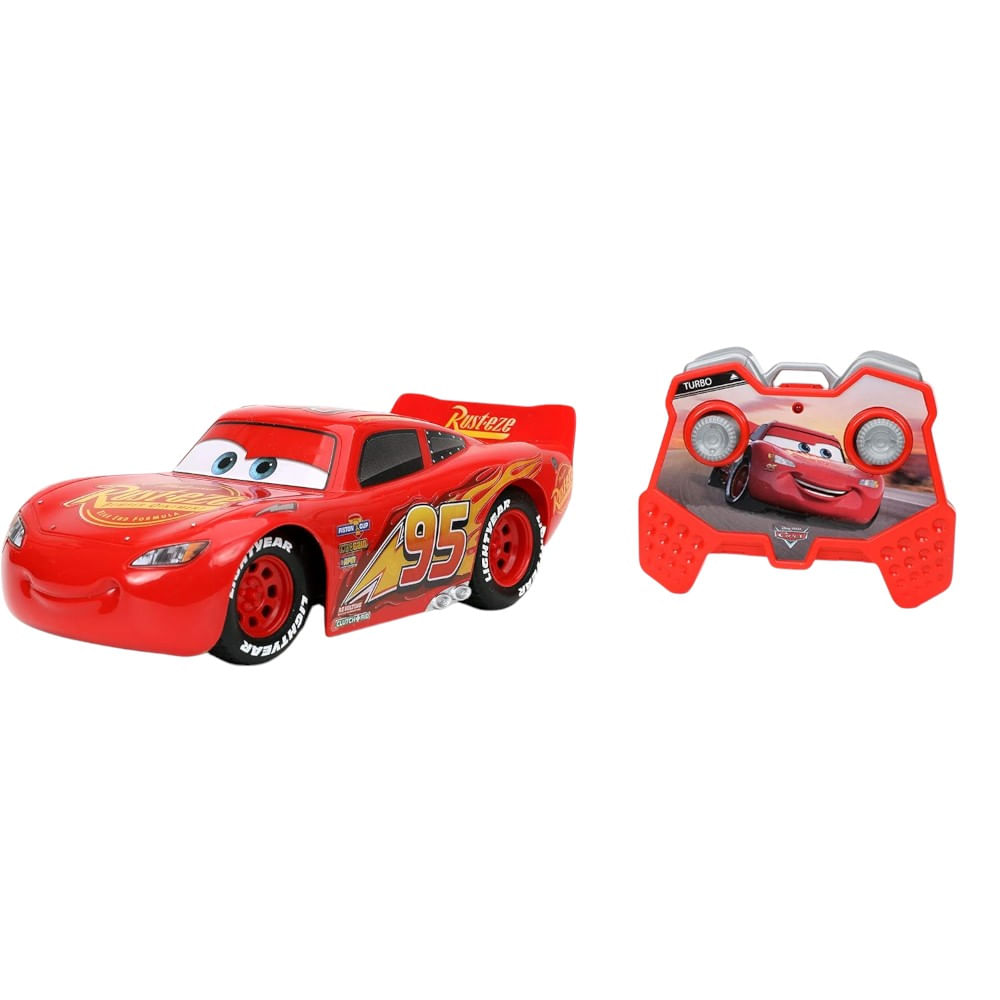 Disney Pixar Cars - Lightning McQueen Control Remoto. 1-24 - Promart