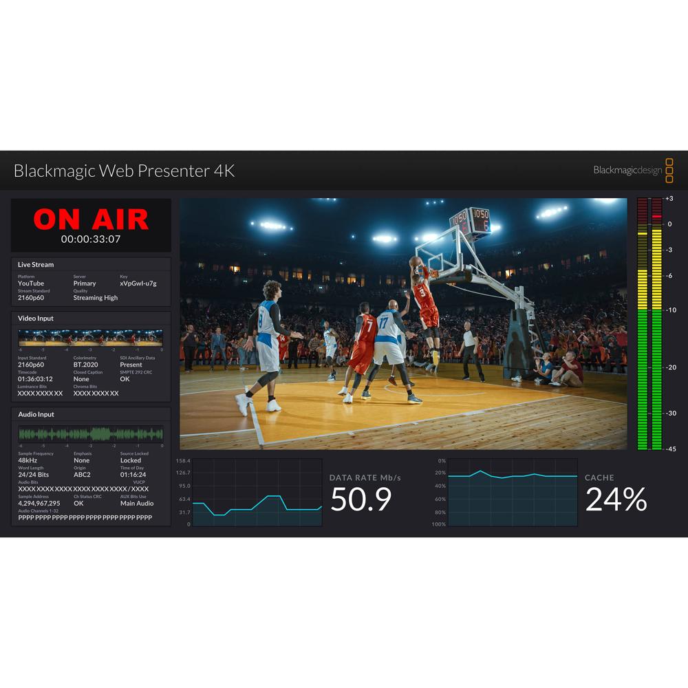 Blackmagic Design Web Presenter 4K - Dispositivo de Streaming 4K ...