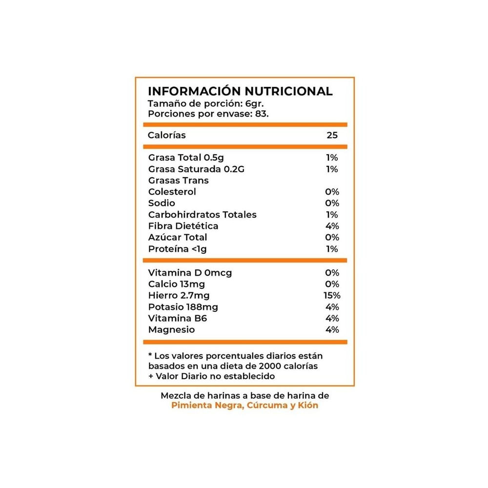 Cúrcuma Pimienta Negra Kion en polvo - 500g - Lima Naturals - Promart