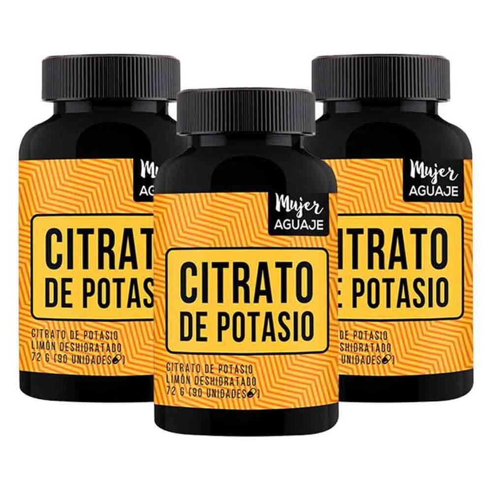 Citrato de Potasio 90 Cápsulas Mujer Aguaje - Pack x 3 - Promart