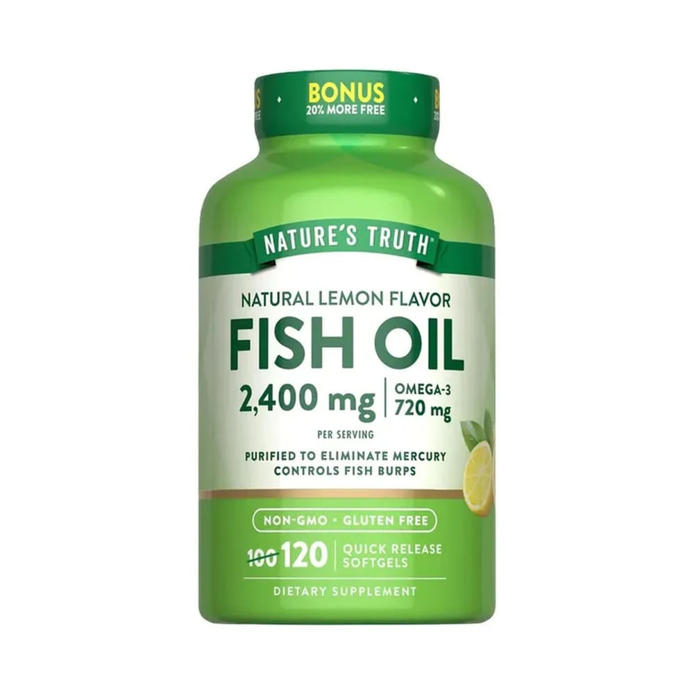 Omega 3 Fish Oil 2400 mg con esencia de limón - Promart