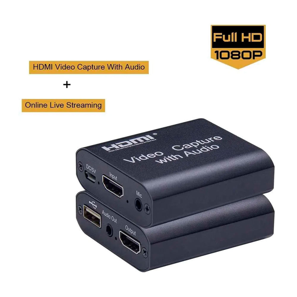 Capturadora de Video USB 3.0 HDMI Capture con Audio y Micrófono 4K ...