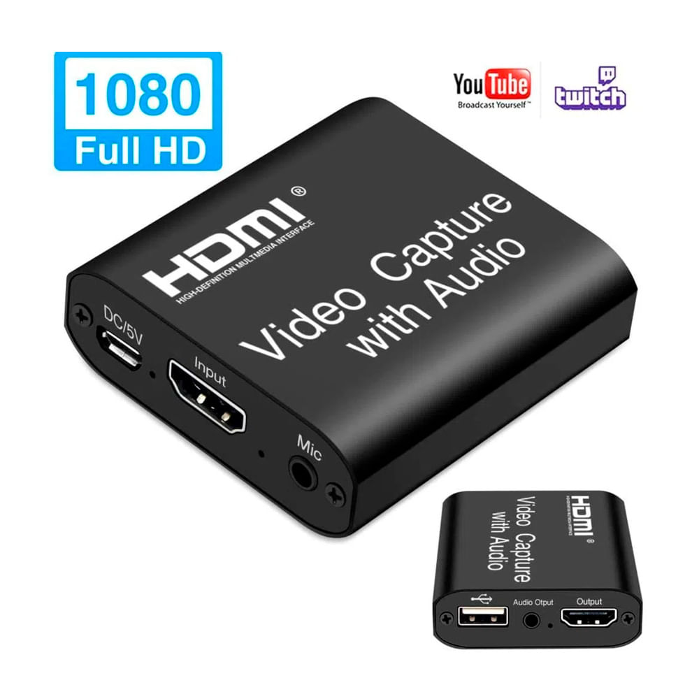 Capturadora de Video USB 3.0 HDMI Capture con Audio y Micrófono 4K ...