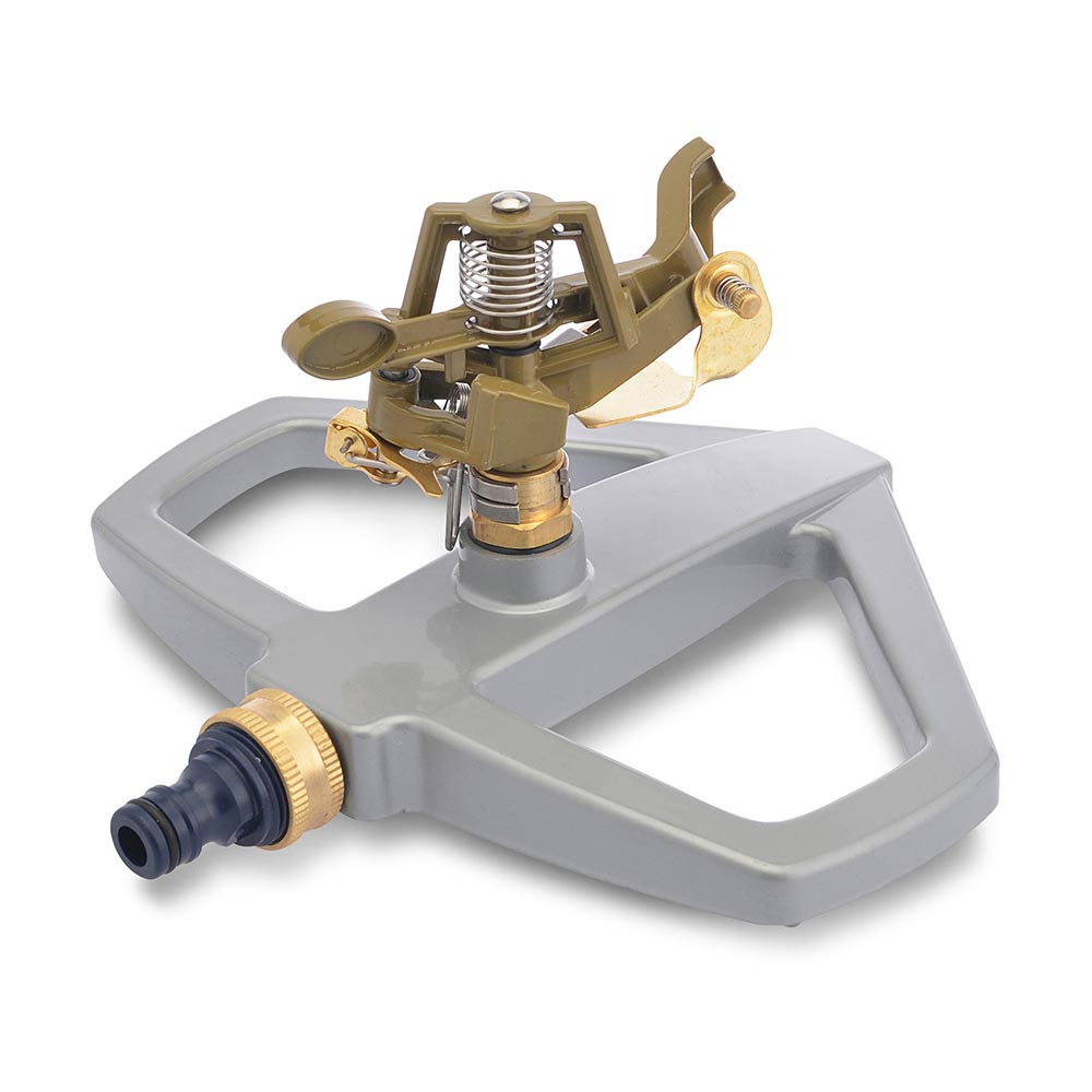 Aspersor metálico de impulso con base - Promart