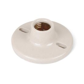 Socket E27 Oval Rosca Blanco - Promart