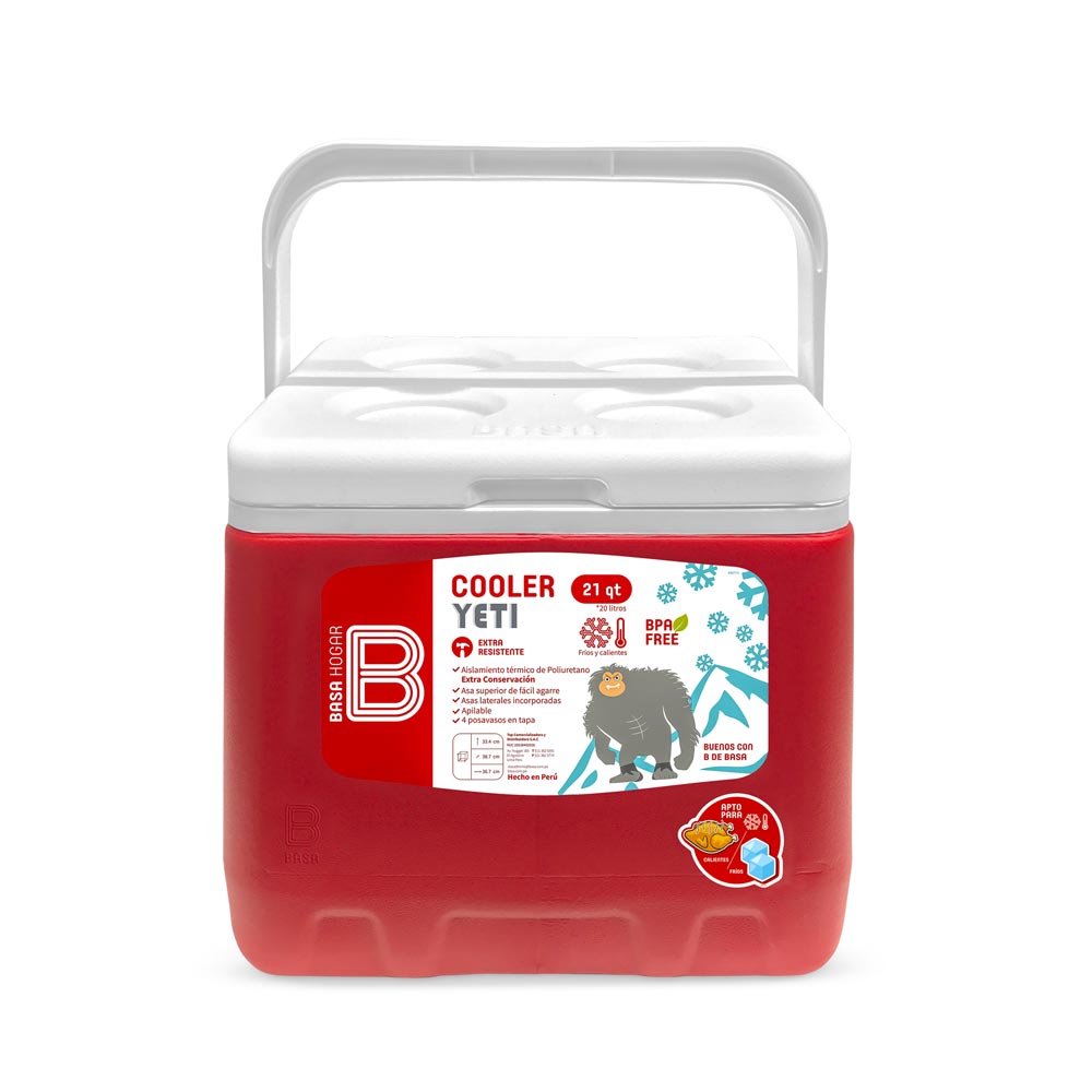 Cooler Yeti 20 litros Rojo - Promart