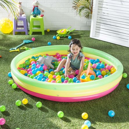 Piscina inflable con piso 152cm 211 litros - Promart