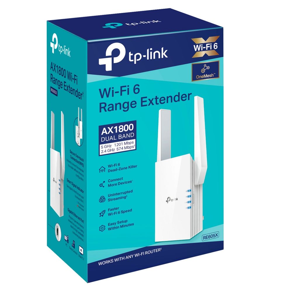 Extensor de Cobertura Mesh TP-Link RE605X Wi-Fi Dual Band Gigabit ...