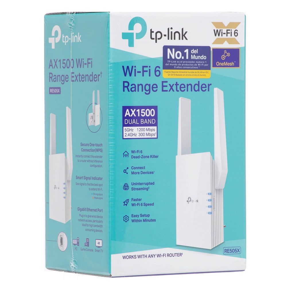 Extensor de Cobertura Mesh TP-Link RE505X Wi-Fi Dual Band Gigabit ...