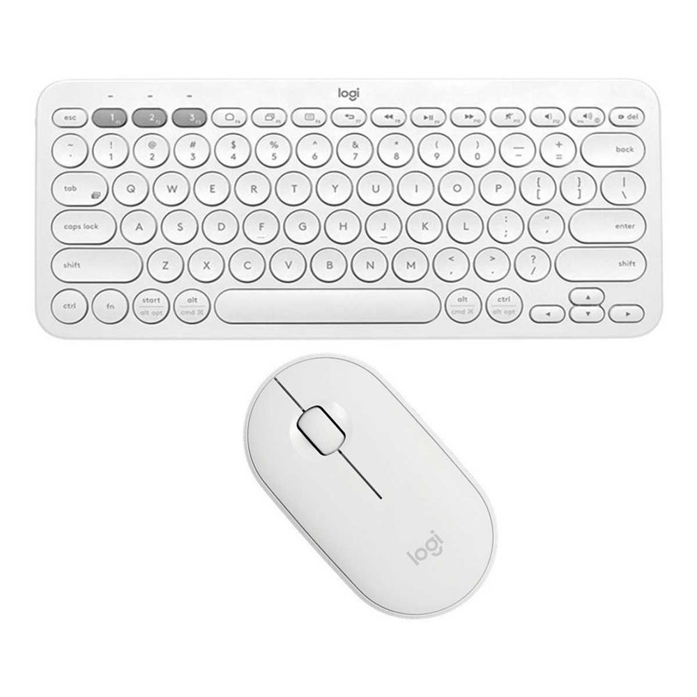 Kit - Logitech Teclado K380 + Mouse M350 Bluetooth Blanco - Promart