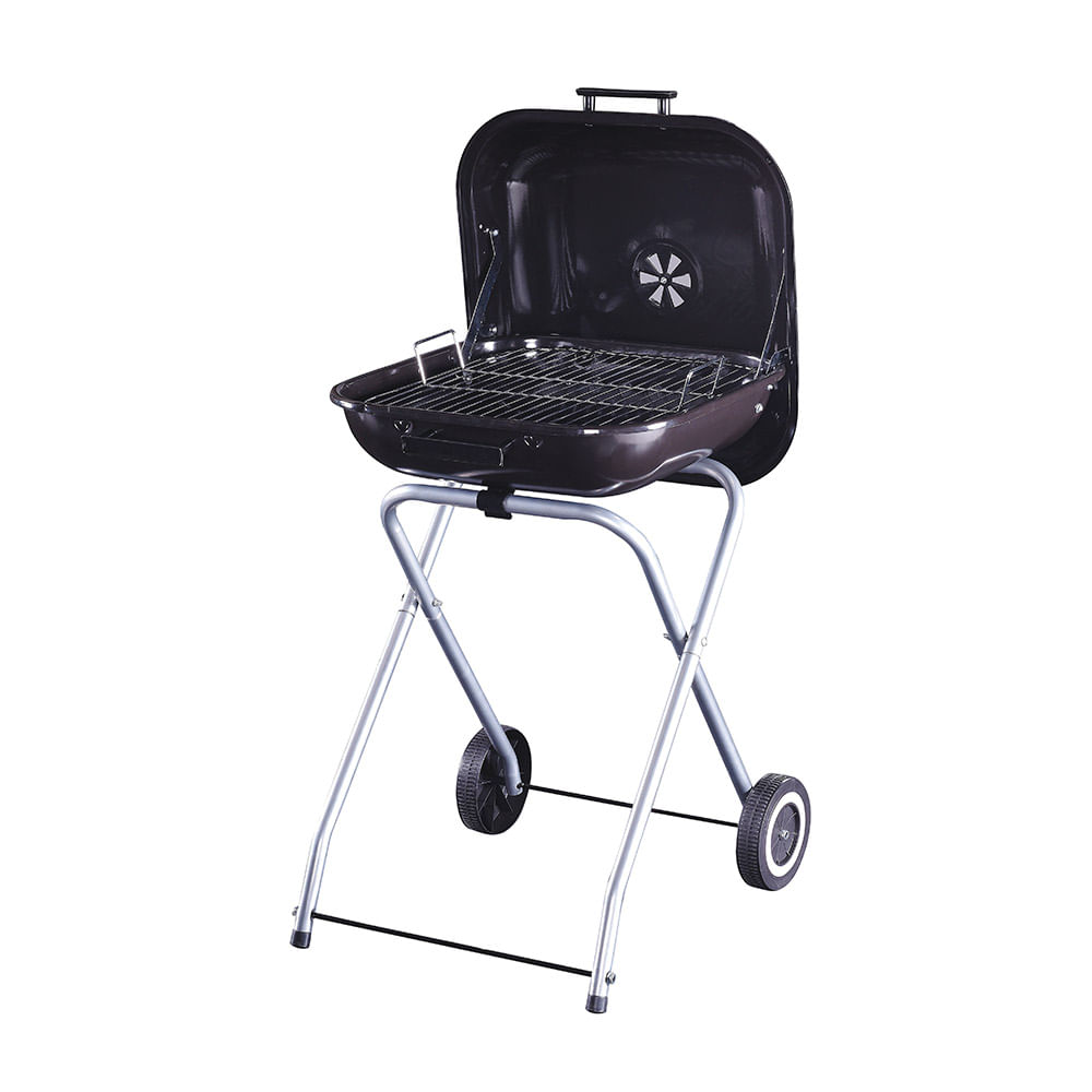Parrilla a carbón plegable con ruedas - Promart Parrilla a carbón plegable con ruedas - Promart