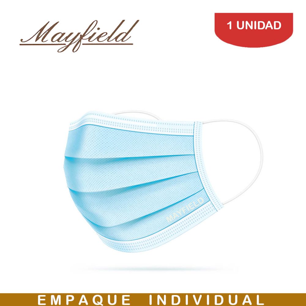 Mascarilla Quirúrgica Mayfield 3 Capas 3 Pliegues 1 Unidad - Promart Mascarilla Quirúrgica Mayfield 3 Capas 3 Pliegues 1 Unidad - Promart