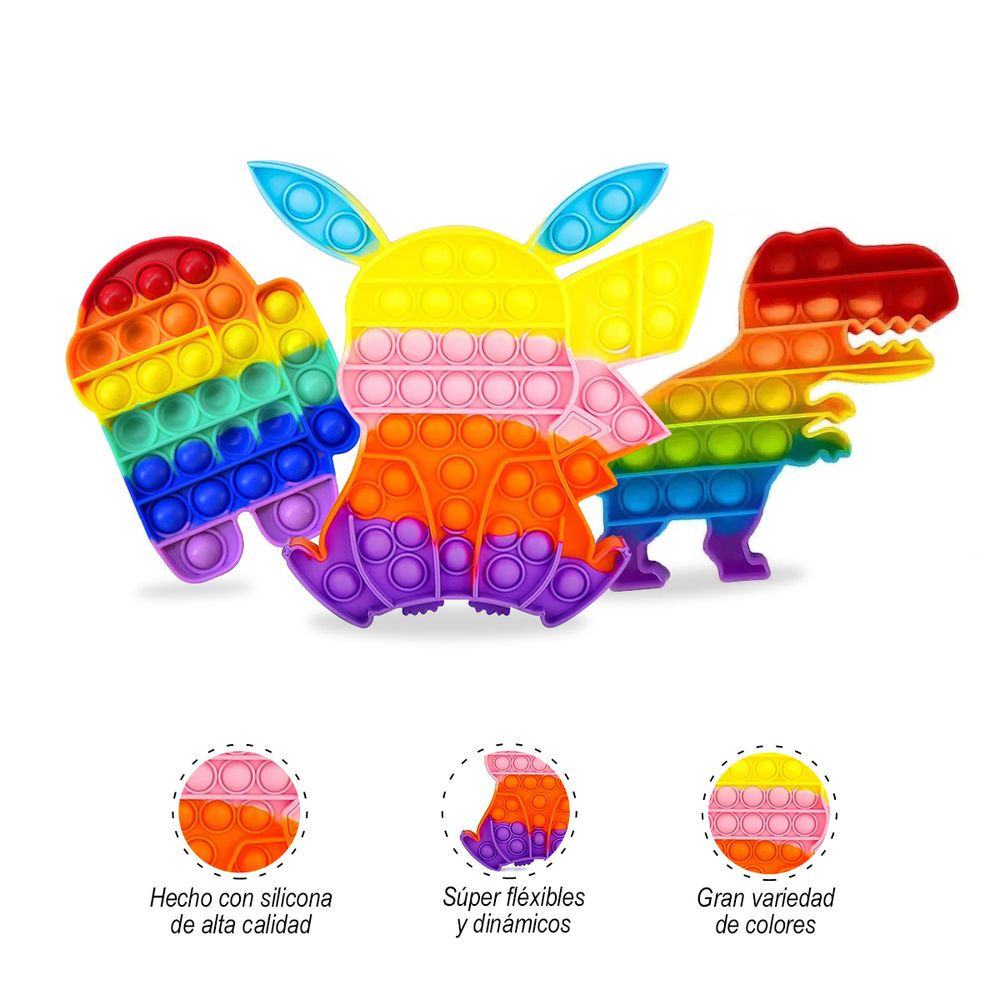 Pop it Multicolor Antiestrés con Diseños Divertidos - Promart