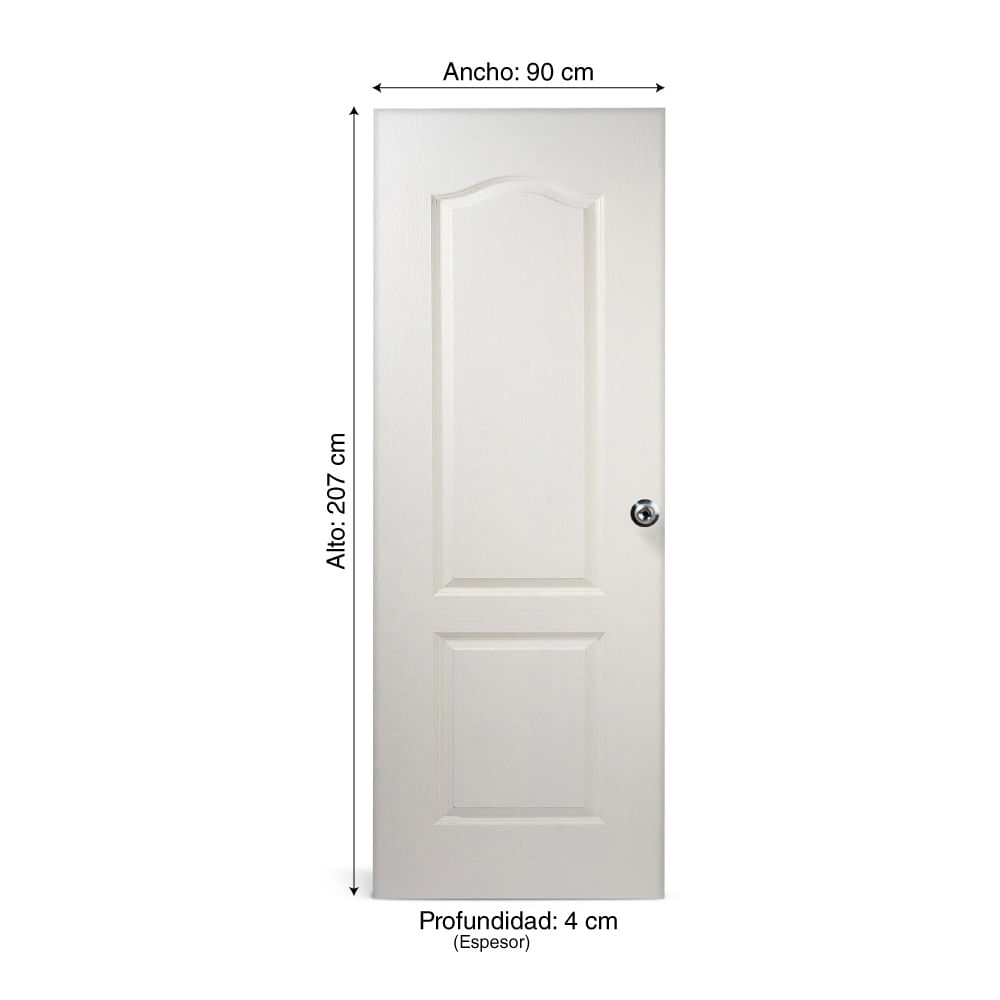 Puerta contraplacada Prestige Text 90x207 cm - Promart