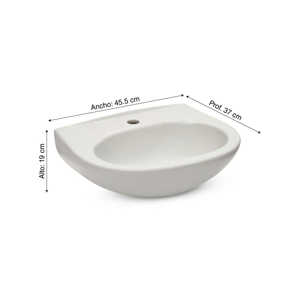 Lavatorio Máncora Blanco - Promart