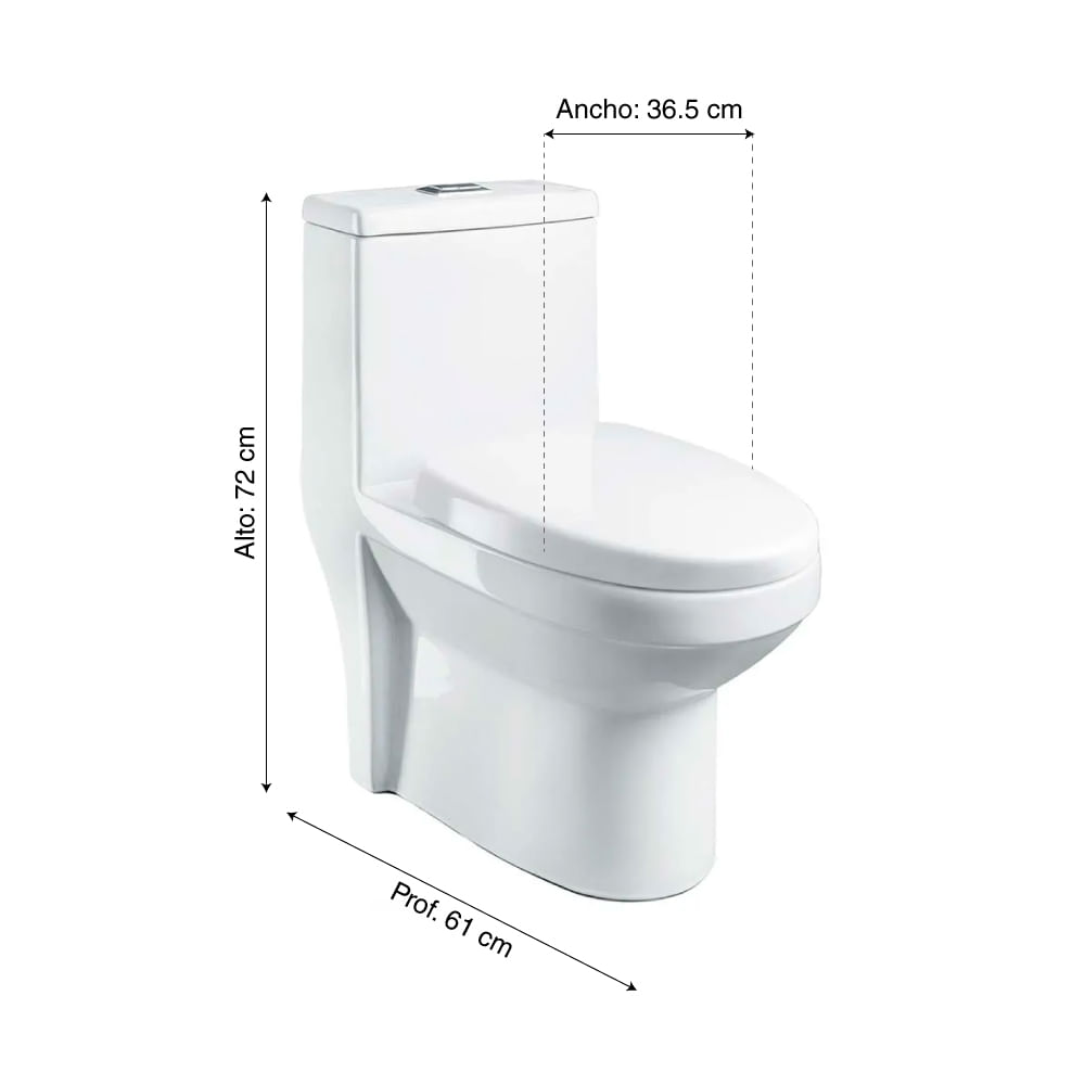 Inodoro One Piece Stella Blanco - Promart