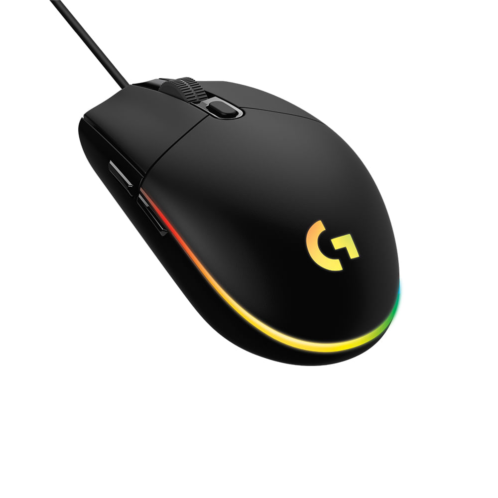 Mouse Logitech G203 Lightsync 8000 DPI, RBG, Black - Promart
