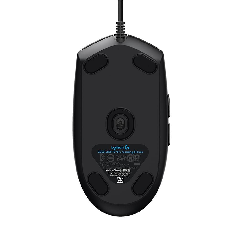 Mouse Logitech G203 Lightsync 8000 DPI, RBG, Black - Promart