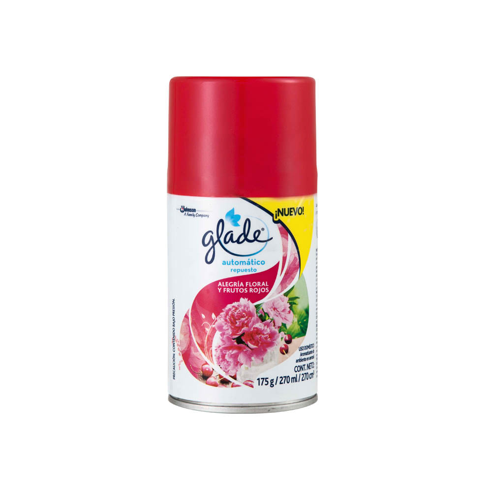 Repuesto de Aromatizador GLADE Alegría Floral y Frutos Rojos Frasco 175g - Promart