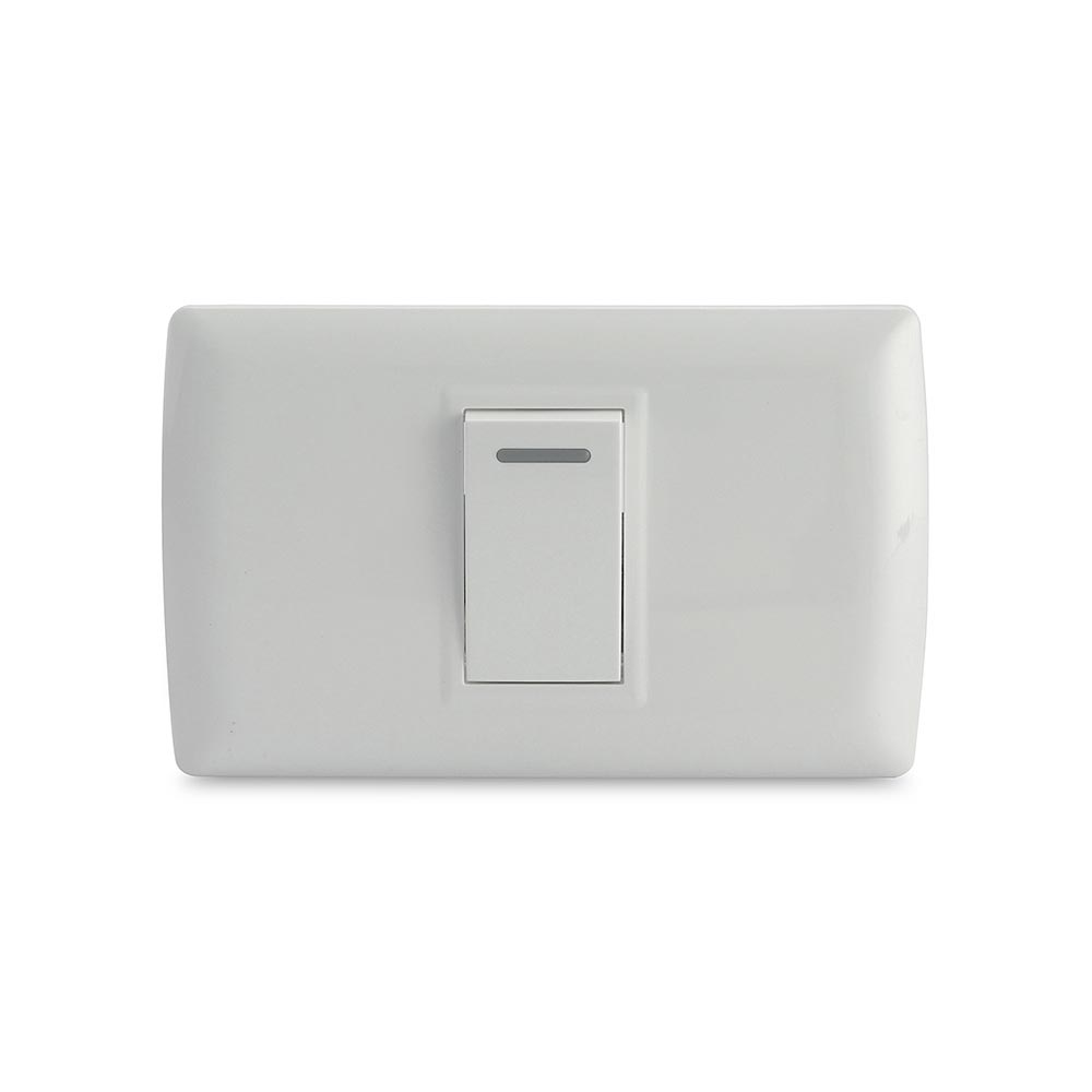 Conmutador Simple Blanco Basic - Promart