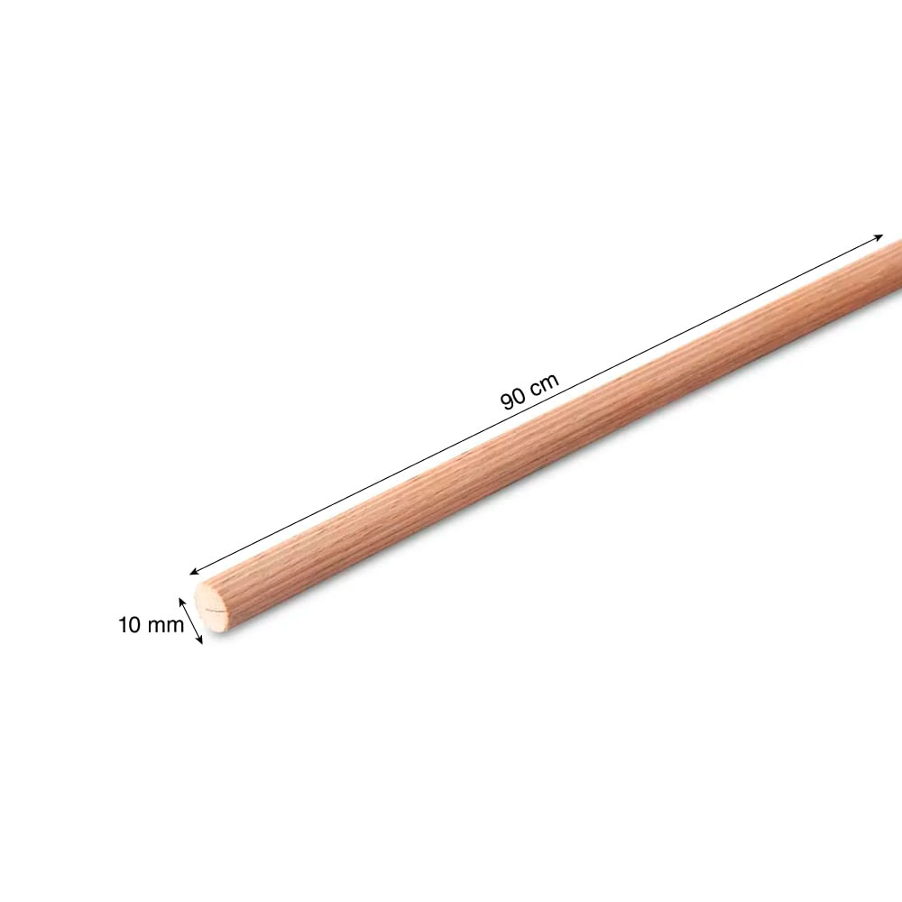 Varilla de madera ranurada 3/8" - Promart