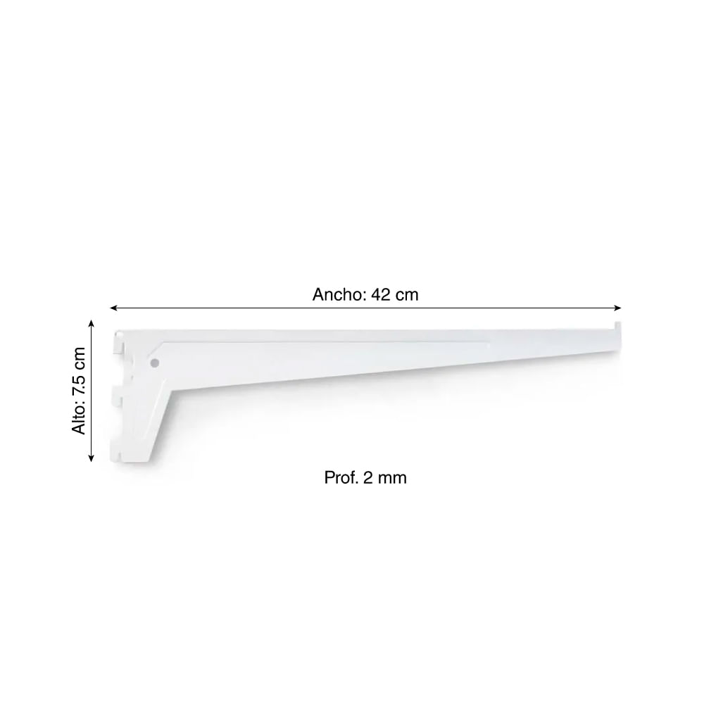 Soporte simple SG Blanco 40 cm - Promart