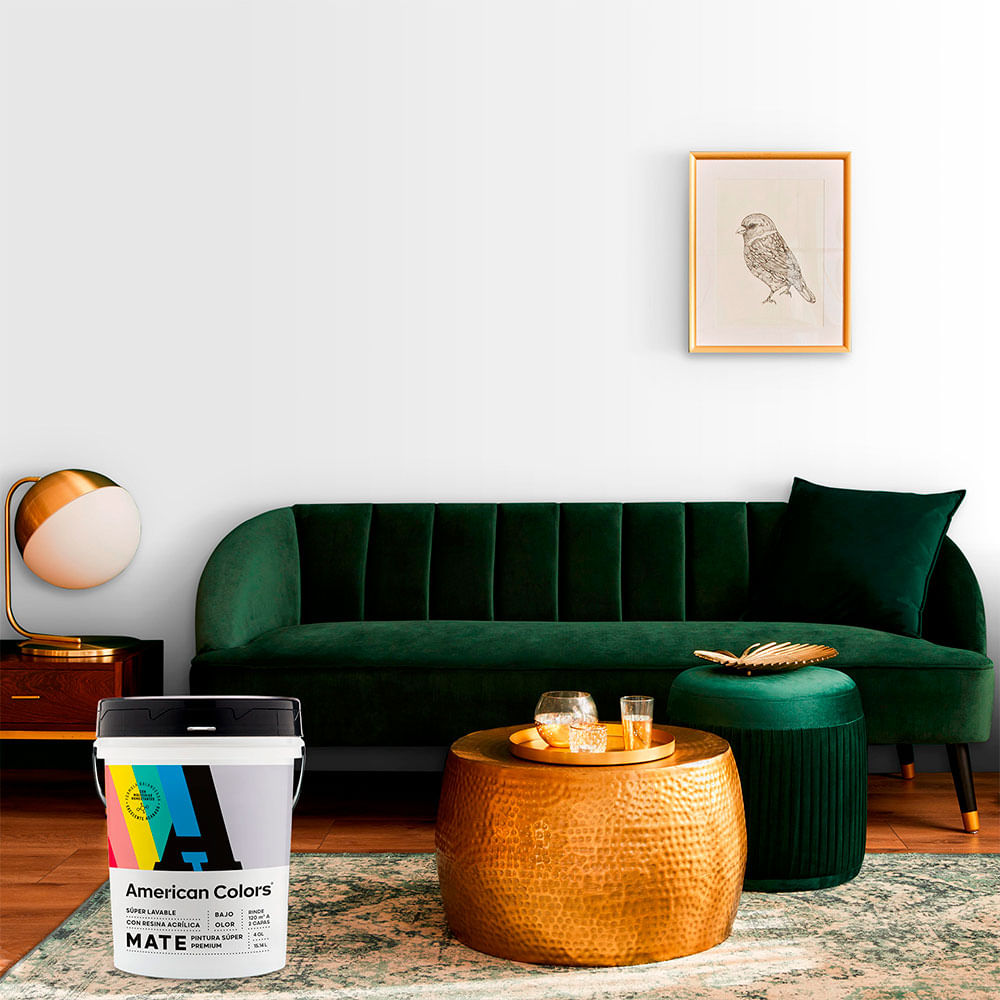 Pintura American Colors Mate Blanco 4gl - Promart