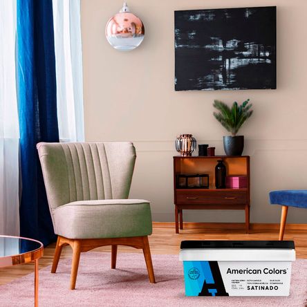 Pintura American Colors Satinado Gris Clásico 1gl - Promart