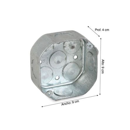 Caja Octogonal Pesada Metal 3/4" 1.5mm Jormen | Promart.pe - Promart