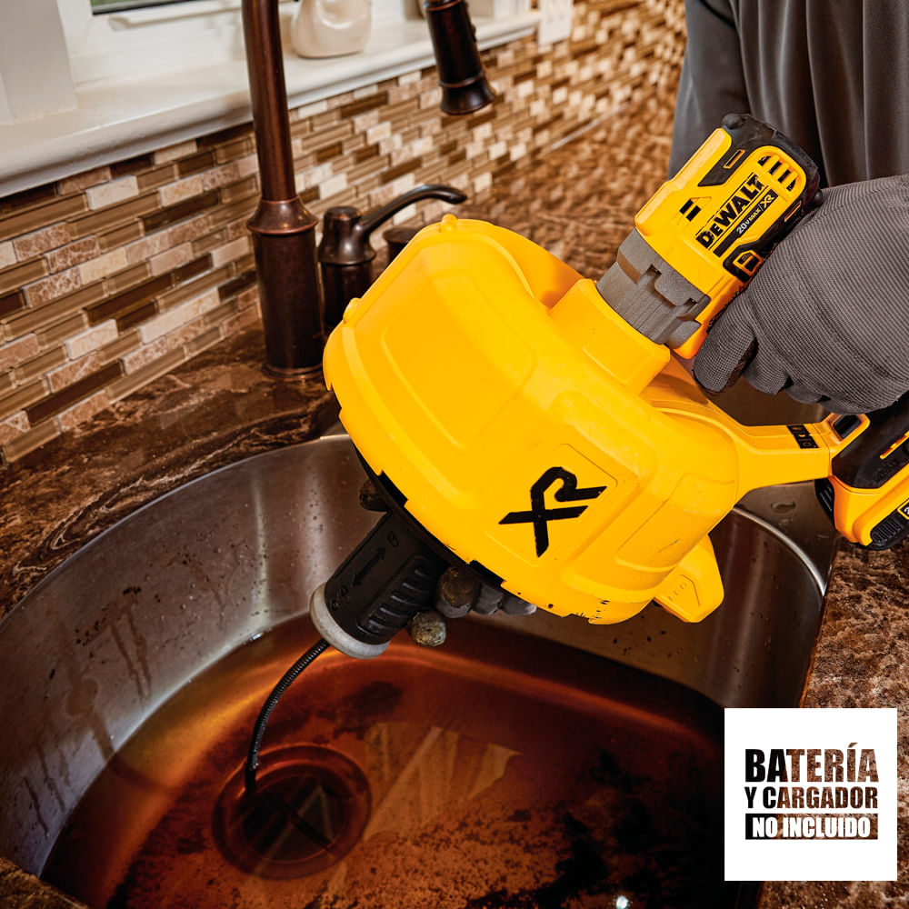 Destapador de Cañerías 20V Xr Cable 35 Baretool Dewalt DCD200B - Promart