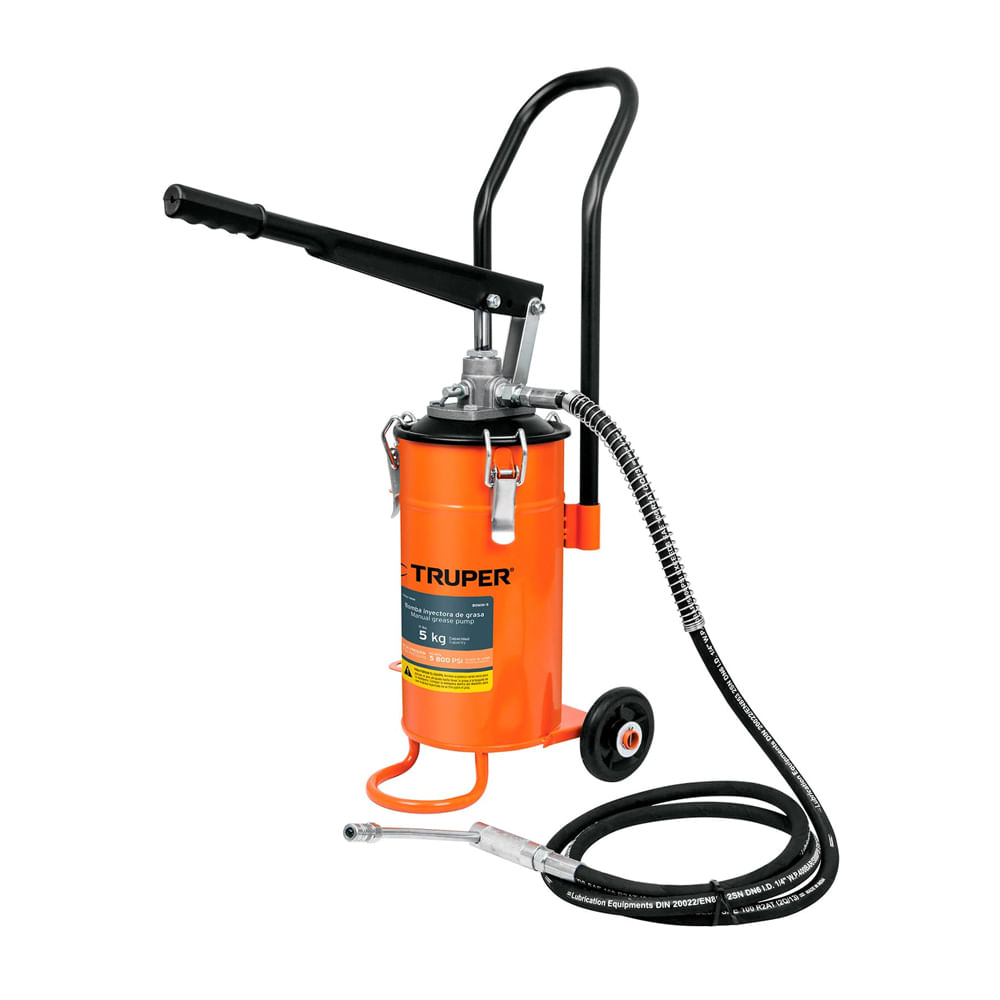 Bomba Inyectora Grasa Con Cubeta 5KG Truper 16866 - Promart