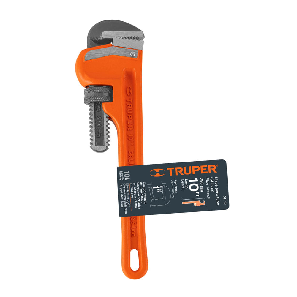 Llave Stilson 10" Truper 15836 - Promart