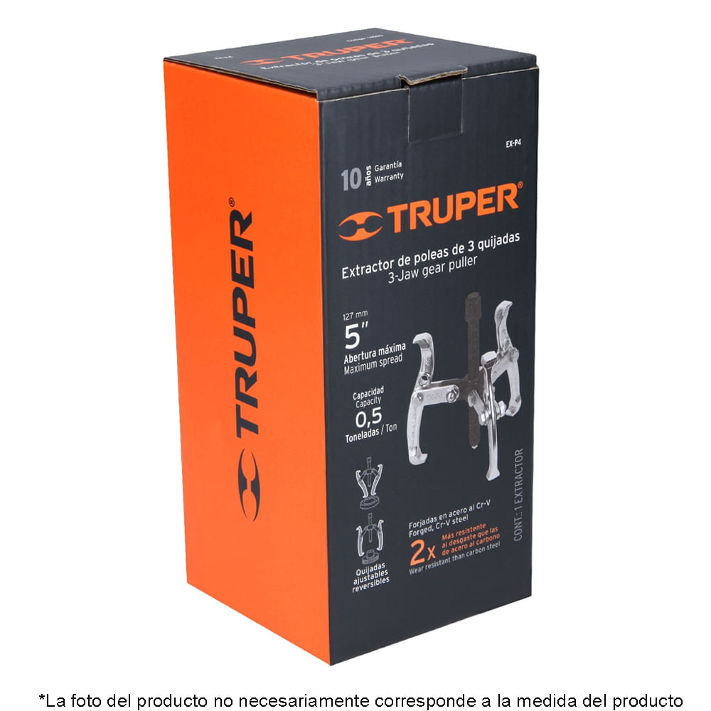 Extractor De Poleas 3 Brazos 4" Truper 14503 | Promart.pe - Promart