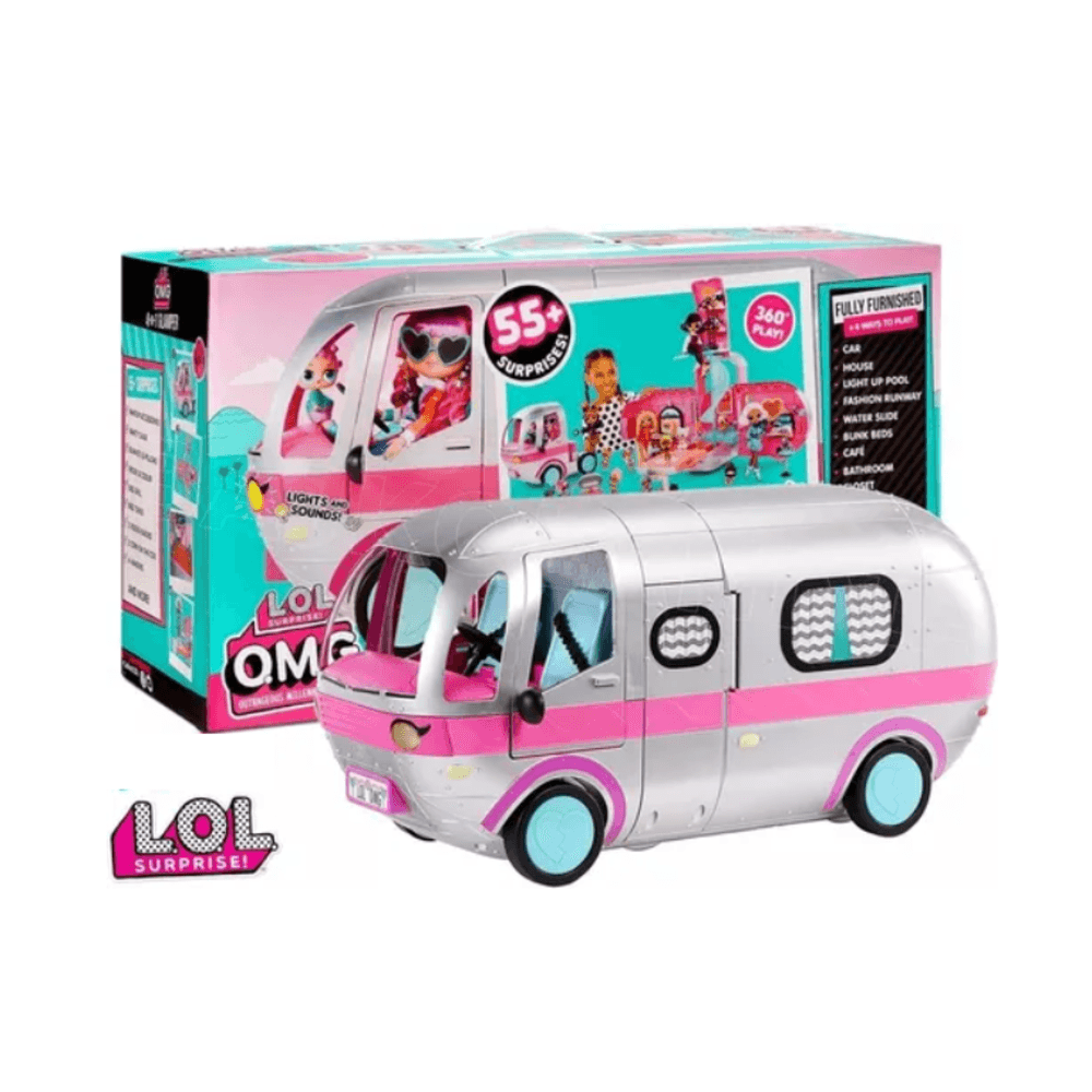 LOL Surprise OMG Glamper Camper 4 en 1 Casa LOL con 55 Sorpresas - Promart