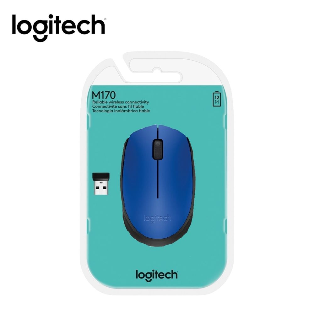 Mouse Logitech M170 Wireless Blue - Promart