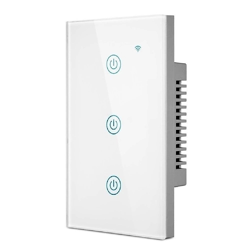 Interruptor Inteligente WiFi Triple 3 Botones Blanco - Promart