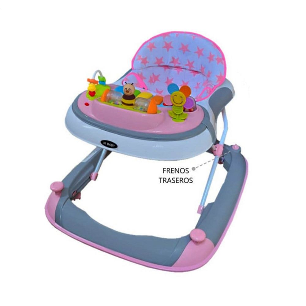Andador Musical Hi Baby con Bluetooth Abejita -Rosado - Promart