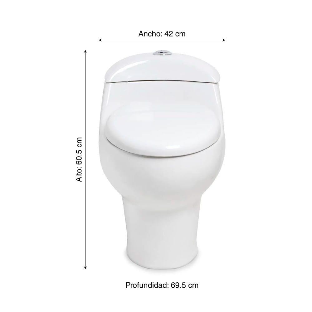 Inodoro One Piece Orange Ártico Blanco - Promart