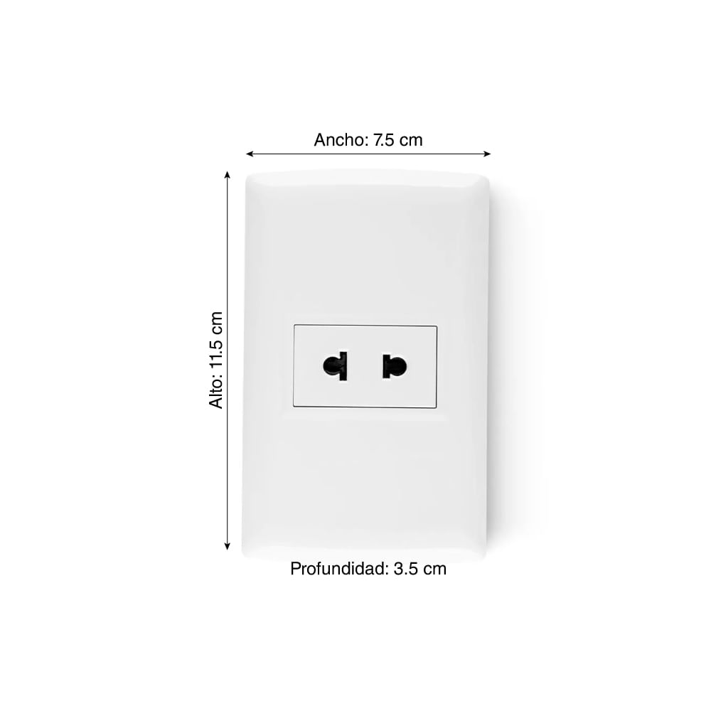 Tomacorriente Universal Simple - Basic - Promart