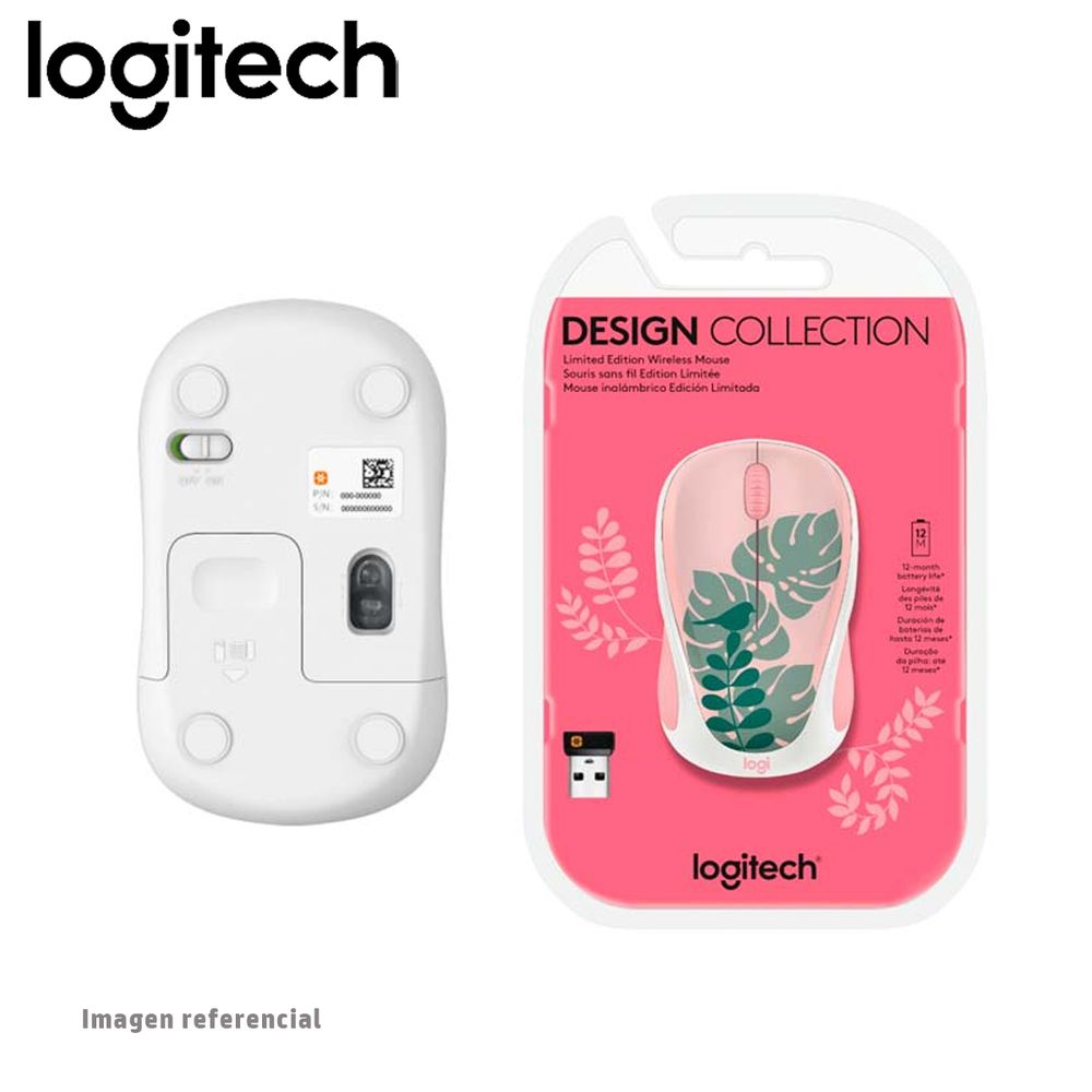 Mouse Logitech M317C Wireless Forest Floral Black - Promart